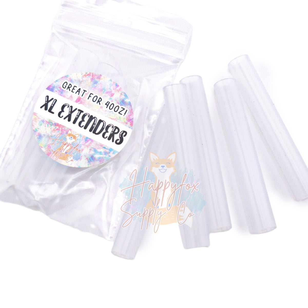 Extra Long Silicone Straw Extenders 2.25" | Great For 32 Plump or 40oz ...