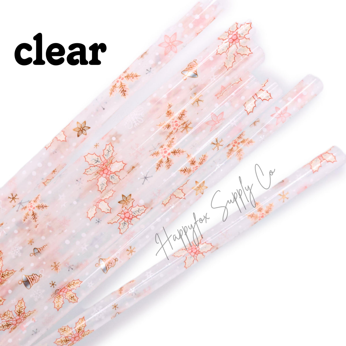 10" Pink Winter Straws + Color Change Option – Happyfox Supply Co