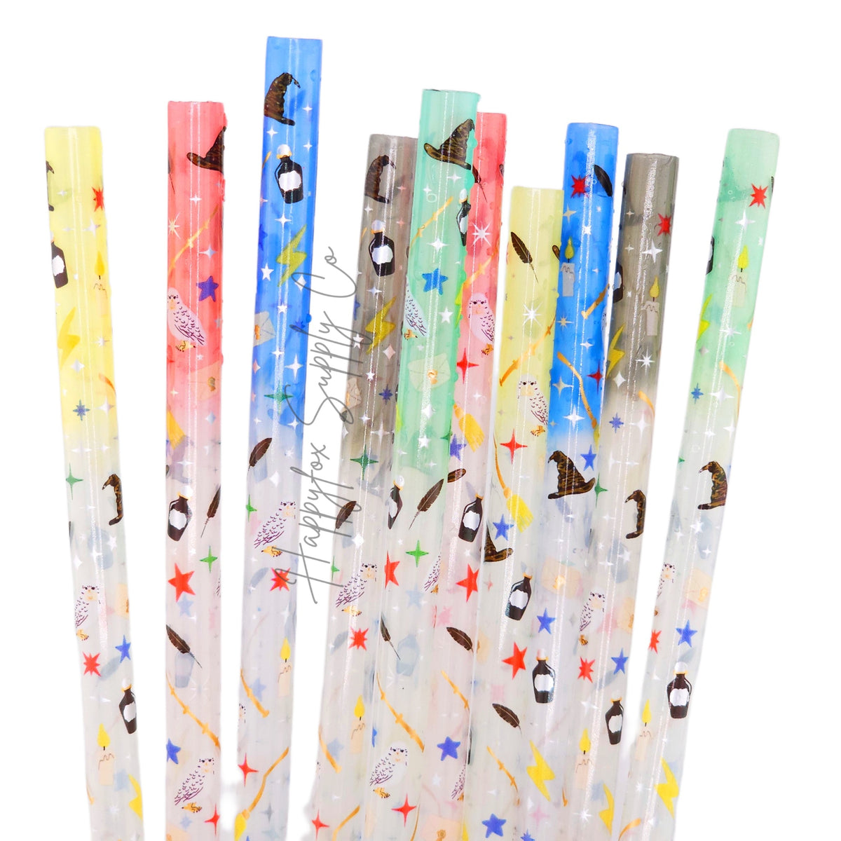 Originally Designed Printed Reusable Straws – Happyfox Supply Co