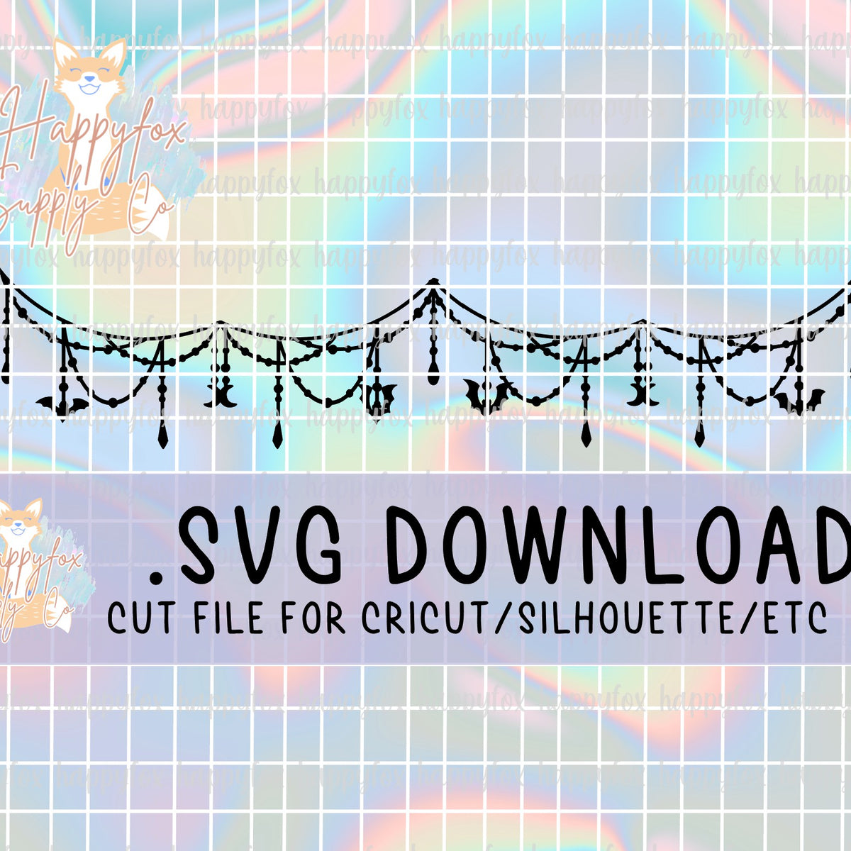 Spooky Charm Chain .SVG Cut Files | Digital Decal – Happyfox Supply Co