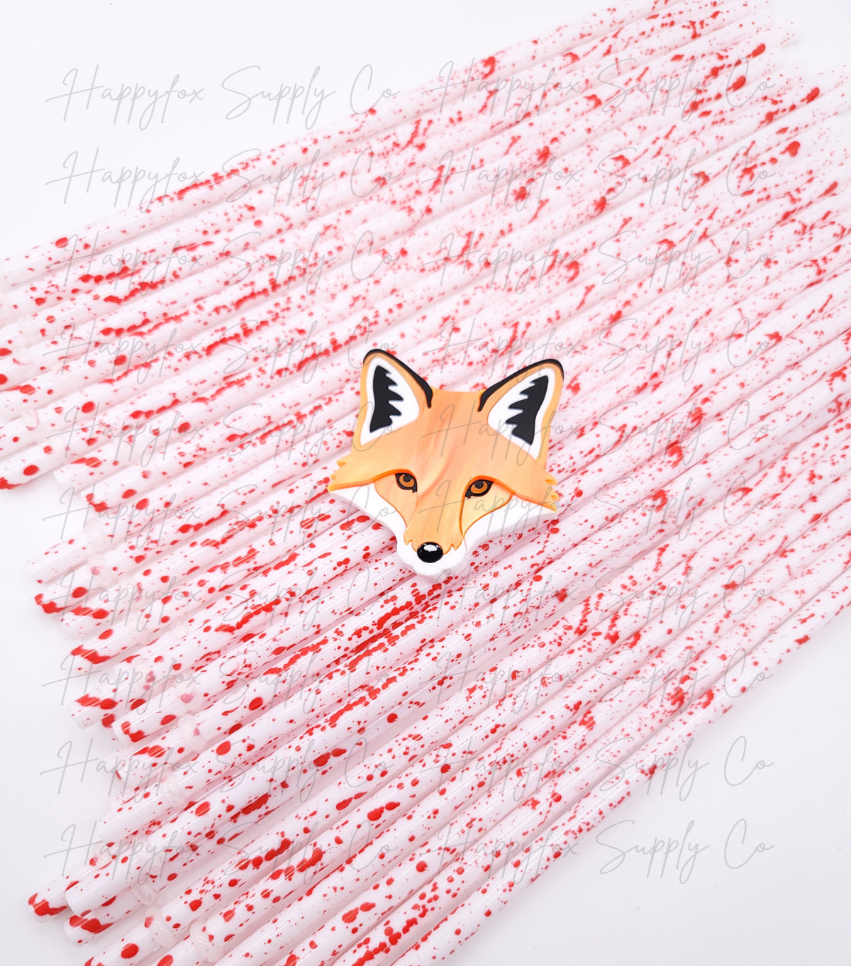 10"or 11" Blood Spatter Straws + Color Change Option – Happyfox Supply Co